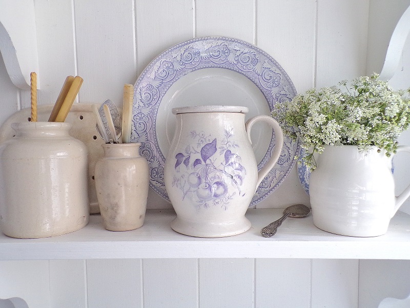 Rare early 19th Century English blue and white screw top treacle mug ...