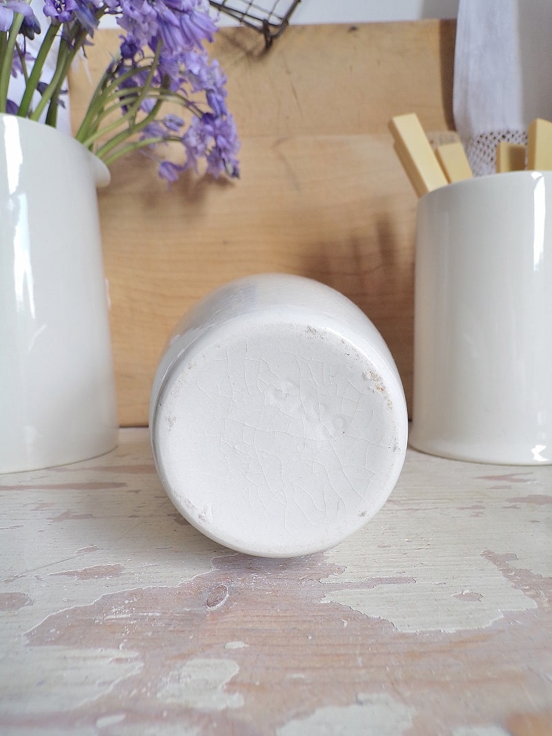 A rare large antique stoneware Numol jar - Lavender House Vintage